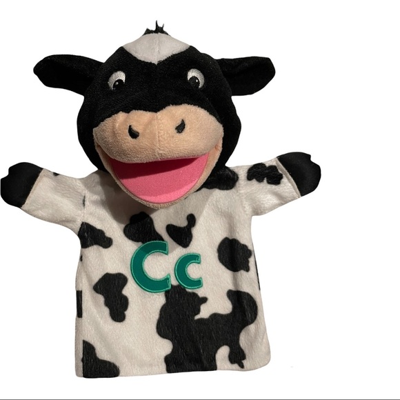 Toys | Cow Hand Puppet 11 Plush Toy Stuff Animal Pretend Educational ...